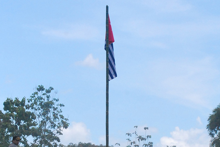 Bendera OPM Dipasang di Kawasan Kuta