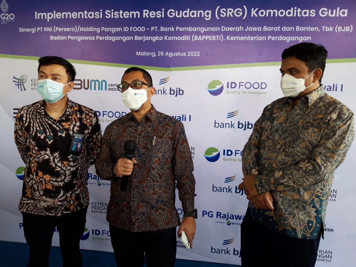 ID FOOD Implementasikan Sistem Resi Gudang Gula Perdana di Indonesia