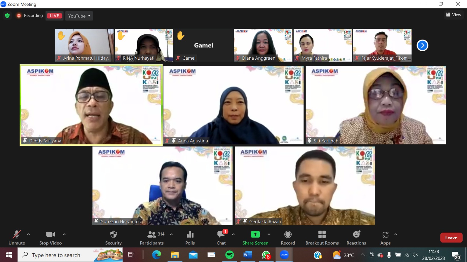 AspikomJabodetabek Bedah Buku Komunikasi Karya Prof. Deddy Mulyana