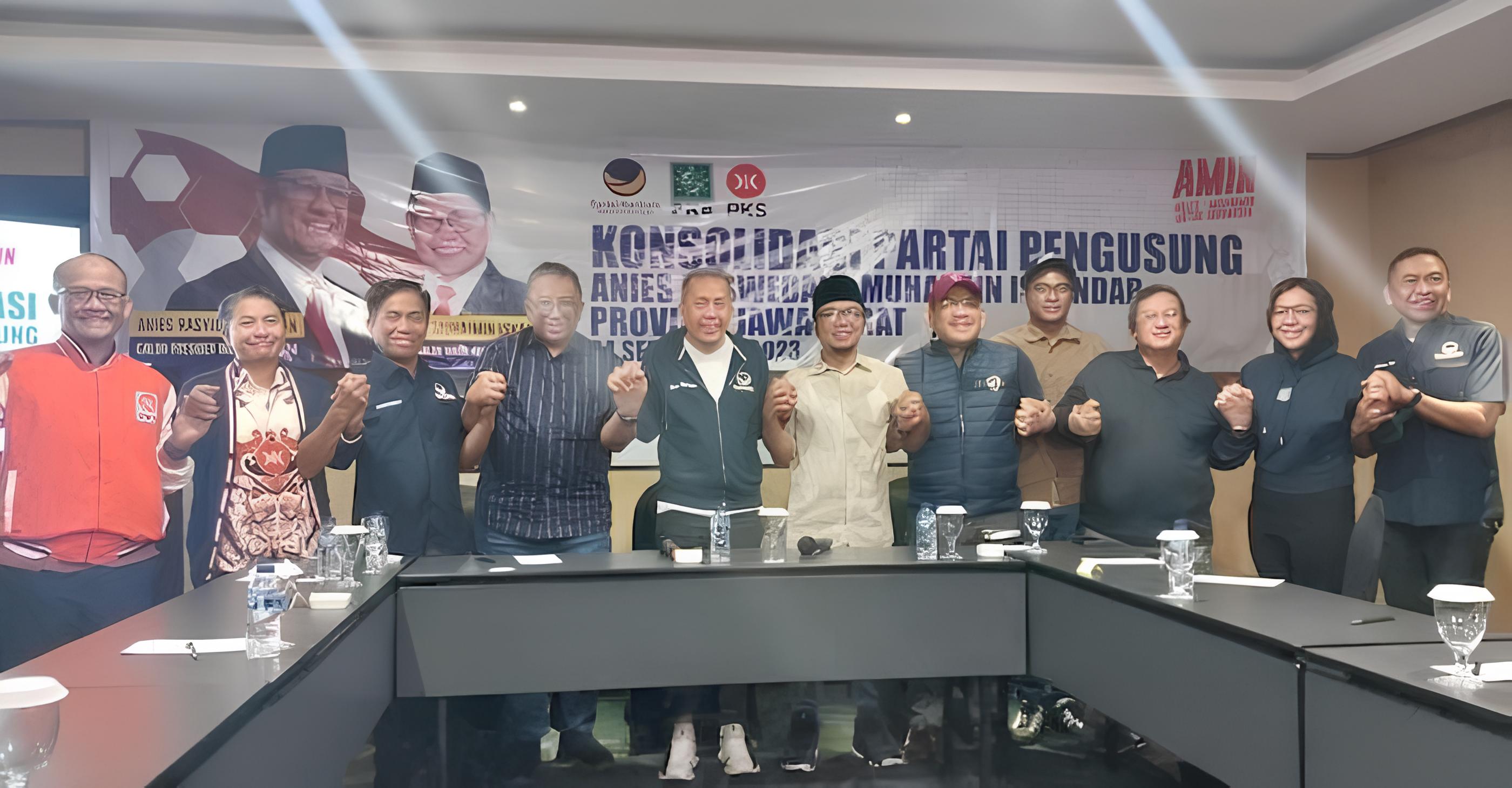 Tiga Partai Pengusung Anies dan Cak Imin di Jabar Gelar Konsolidasi Tiga Partai Pengusung Anies dan Cak Imin di Jabar Gelar Konsolidasi