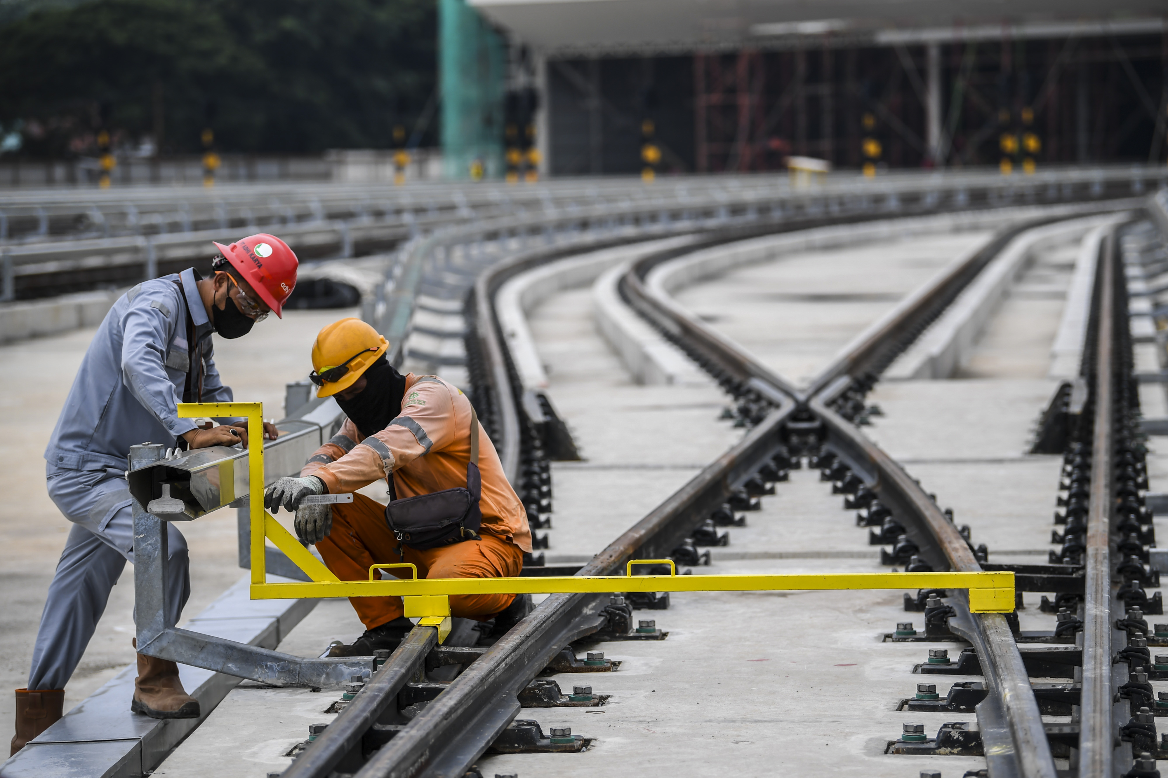 Progres Pembangunan LRT