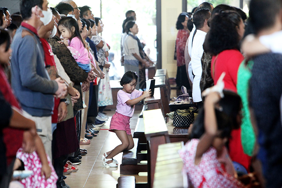 Misa Paskah di Gereja Santo Matius Penginjil Bintaro